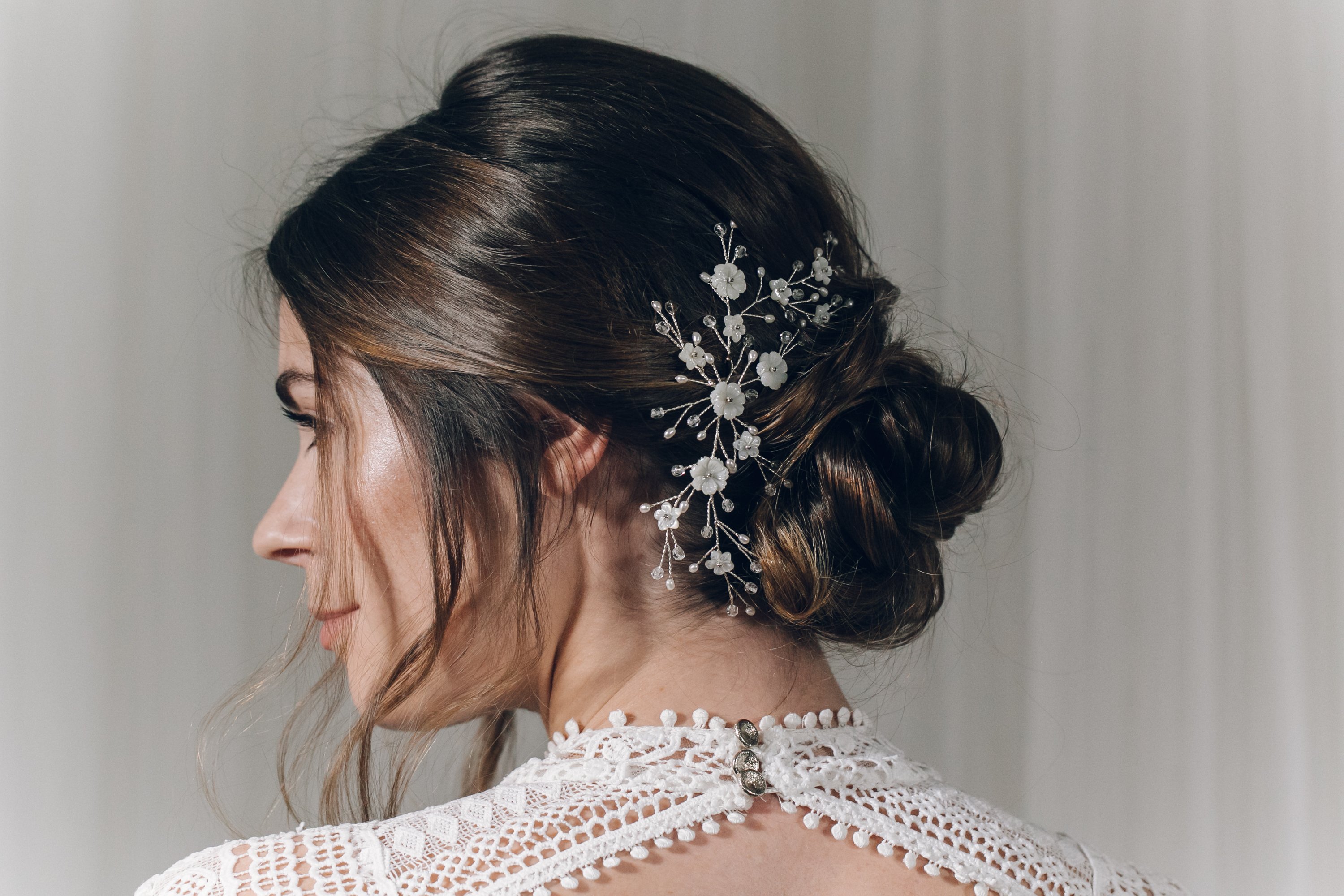 Elegant Bridal Polished Chignon | Arabia Weddings